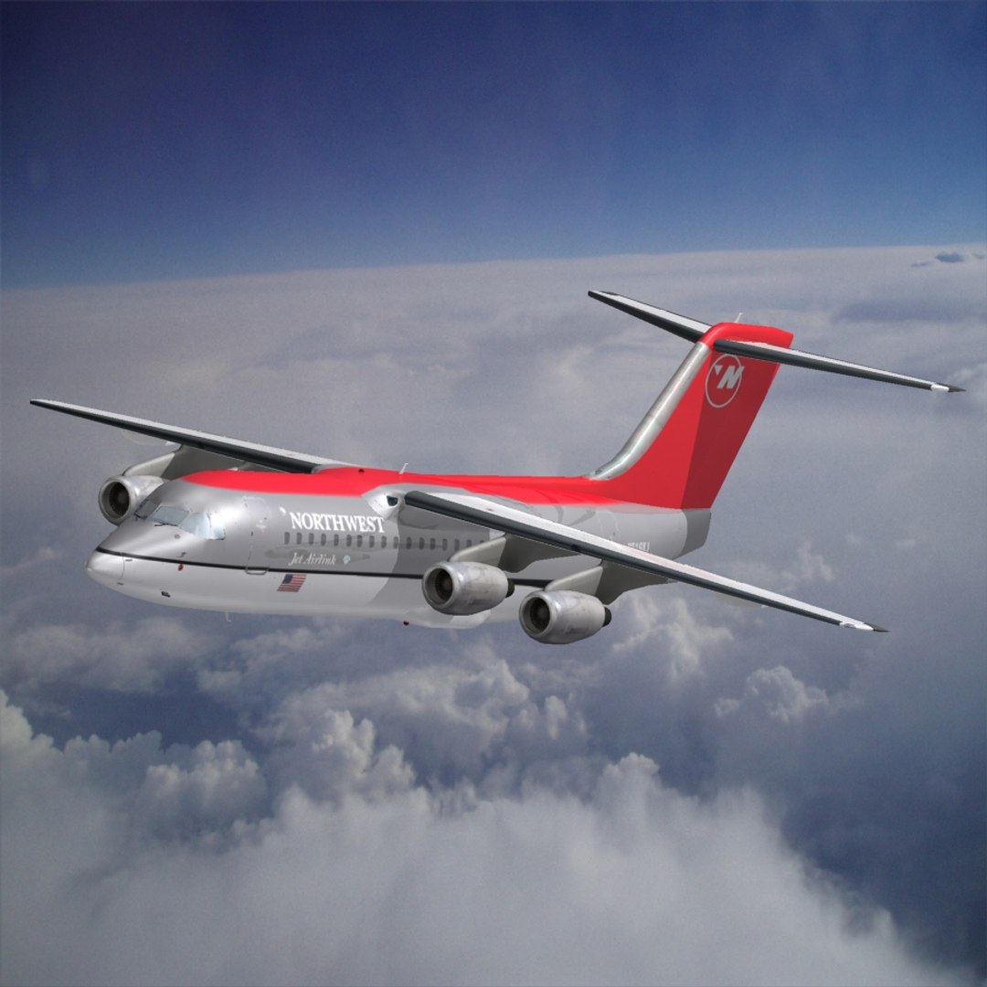 Bae 146 Avro Rj 3d Model