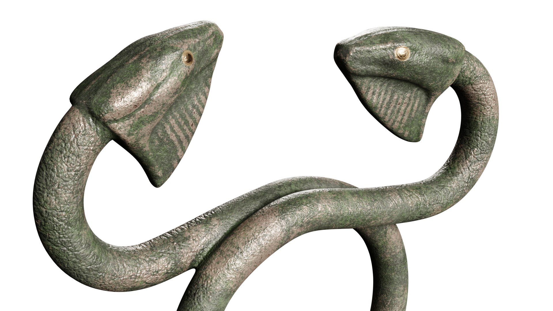 3D Greek Caduceus Statue - TurboSquid 1646626