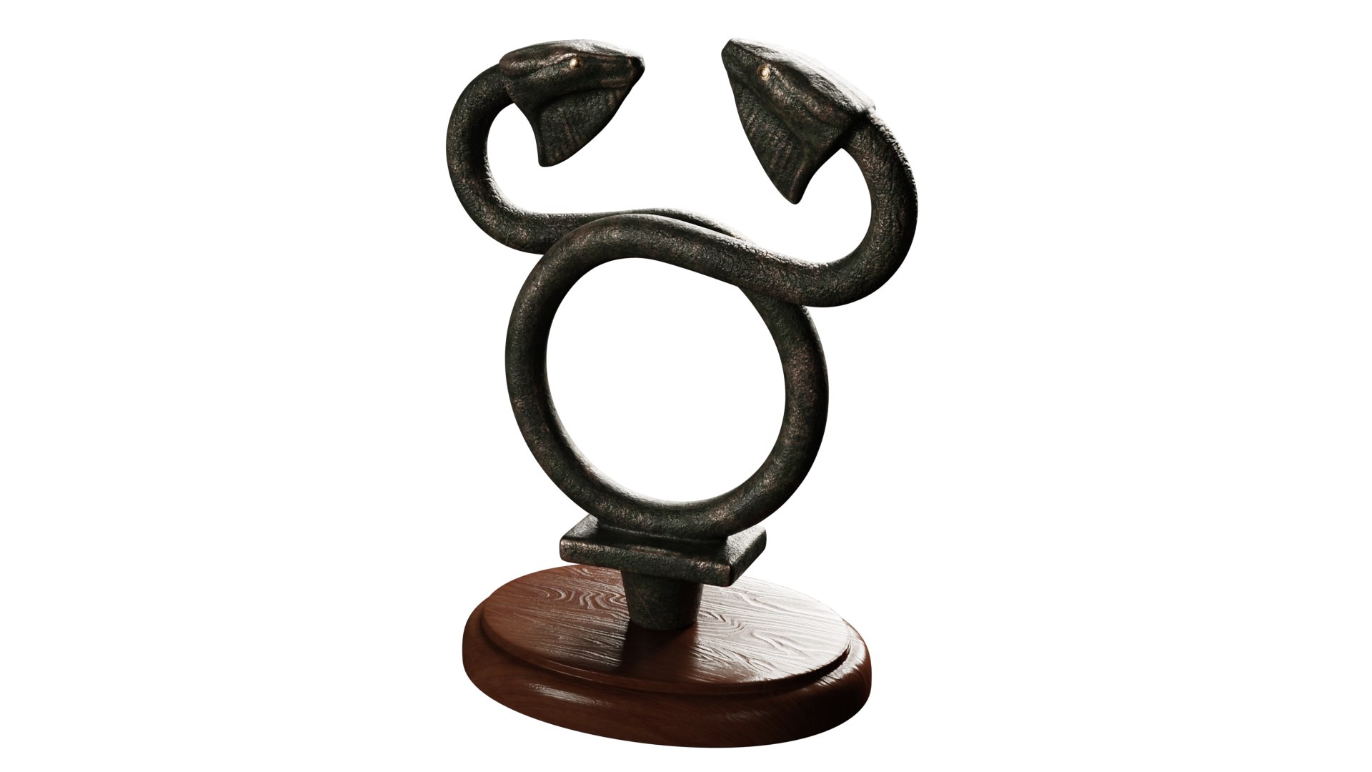 3D Greek Caduceus Statue - TurboSquid 1646626