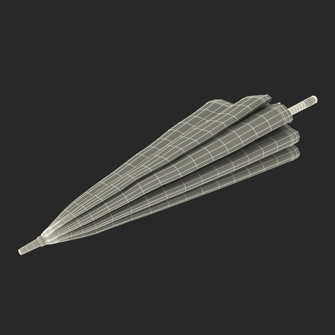 Lace Sun Parasol Folded C4d