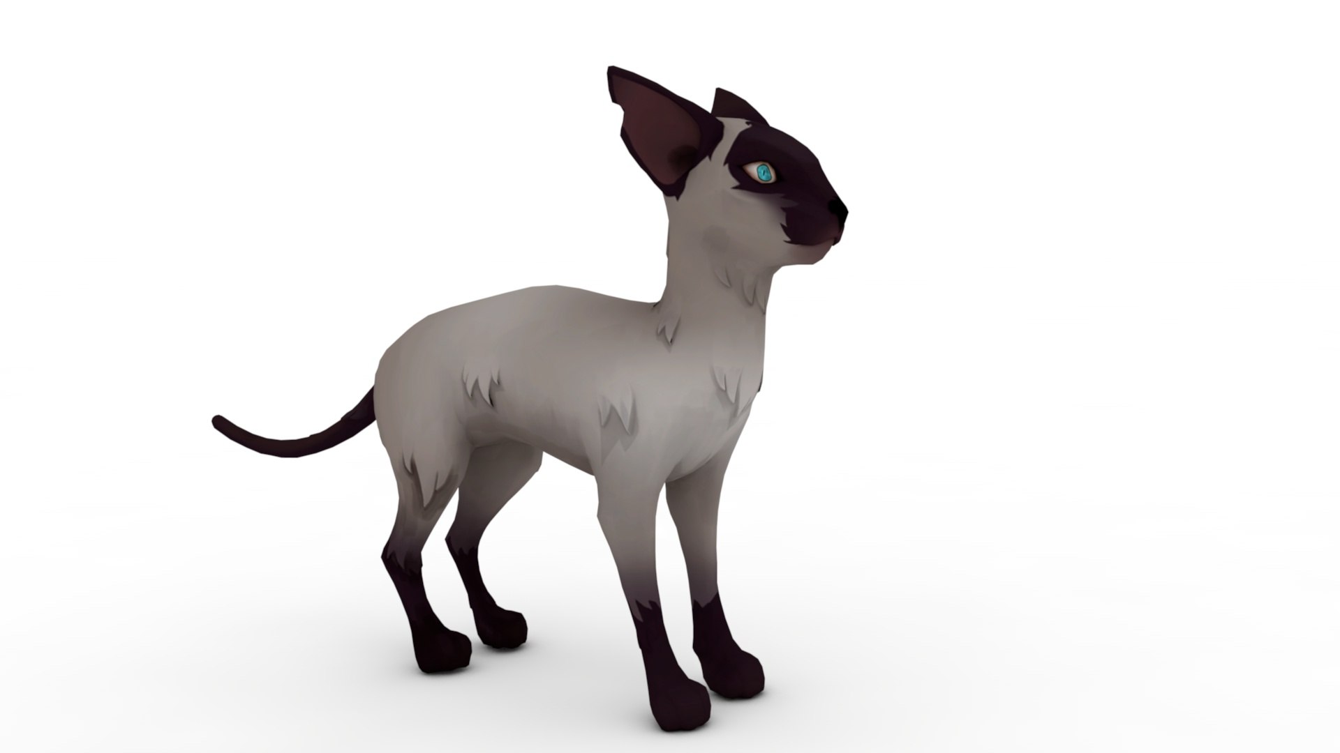 Cartoon cat model - TurboSquid 1953403