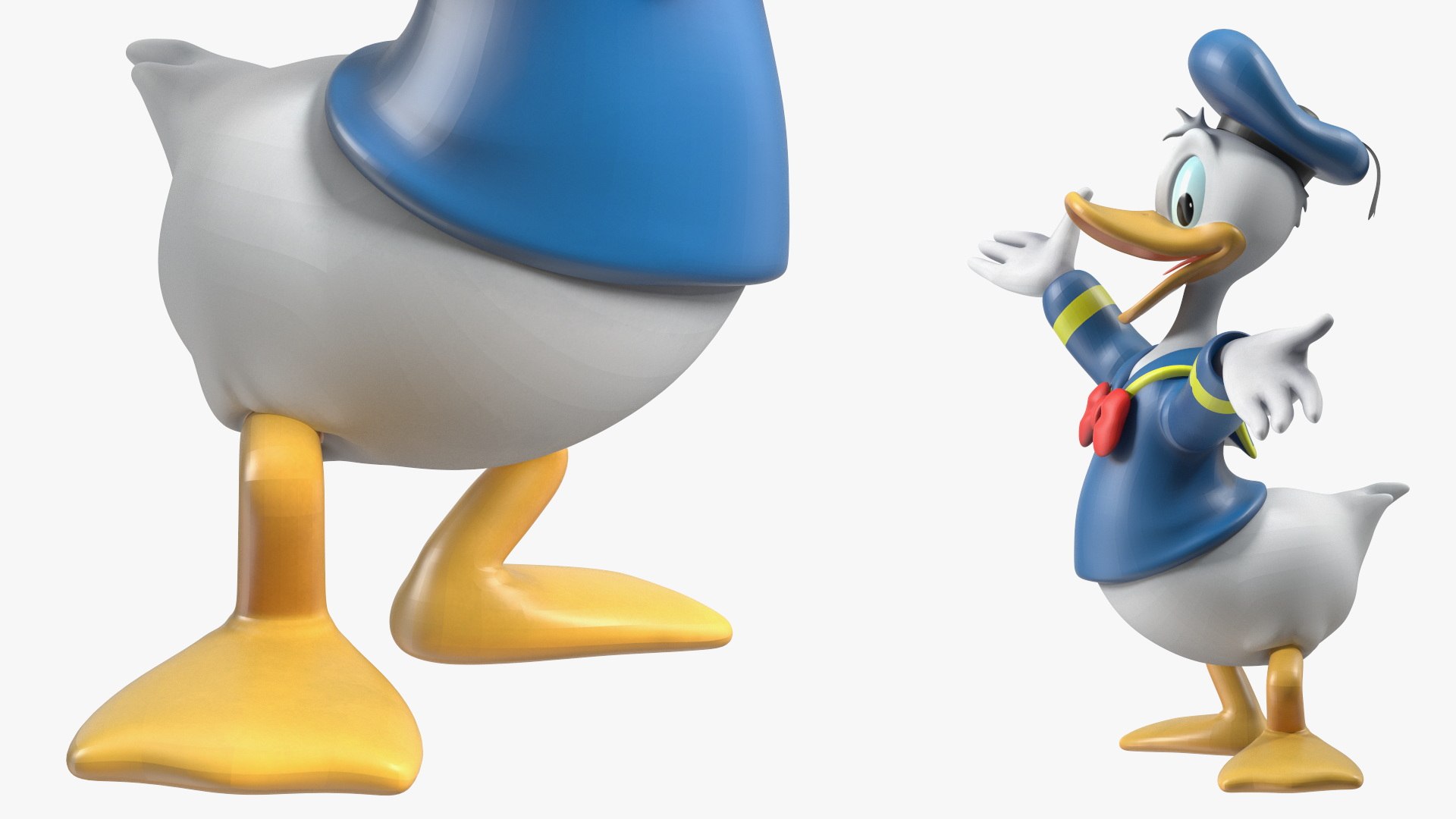 Cartoon Character Donald Duck Happy Pose 3D Model - TurboSquid 2111028