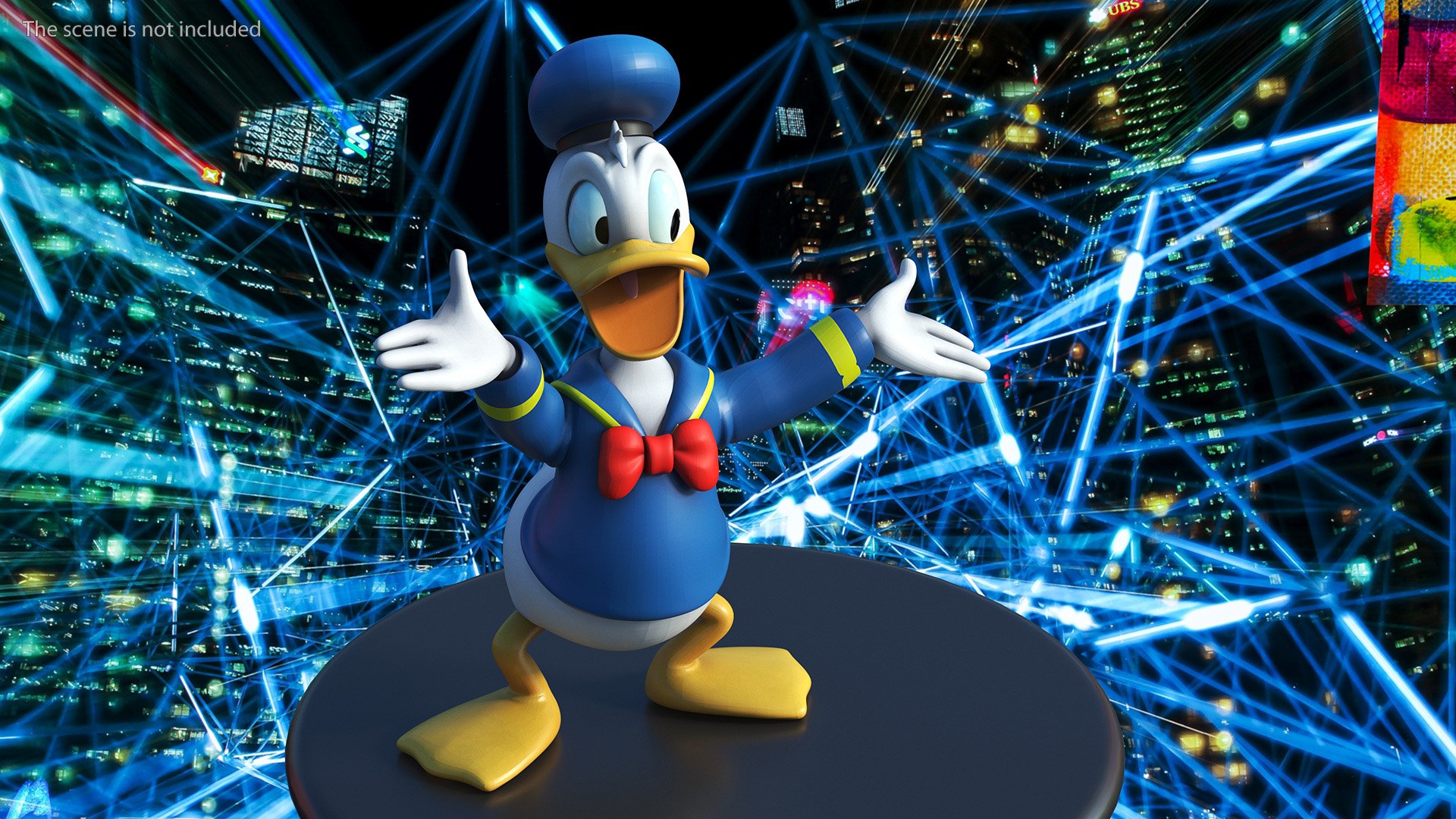 Cartoon Character Donald Duck Happy Pose 3D Model - TurboSquid 2111028