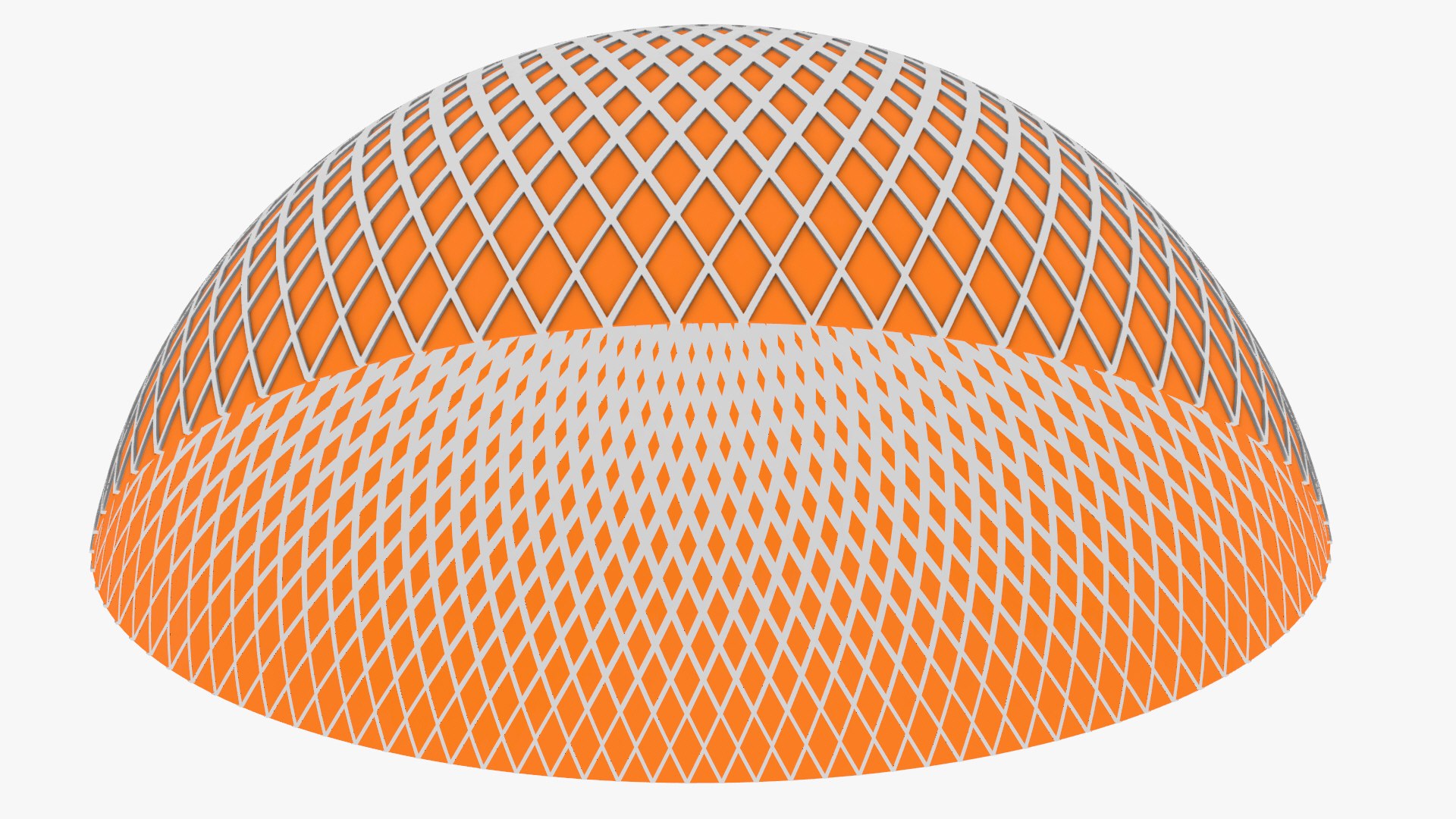 Parametric Diamond Pattern Dome 3D Model - TurboSquid 2287187