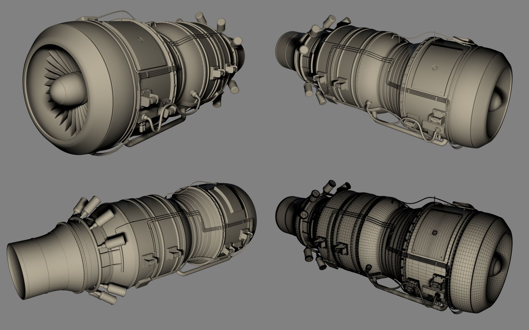 Jet Engine 3D - TurboSquid 793917