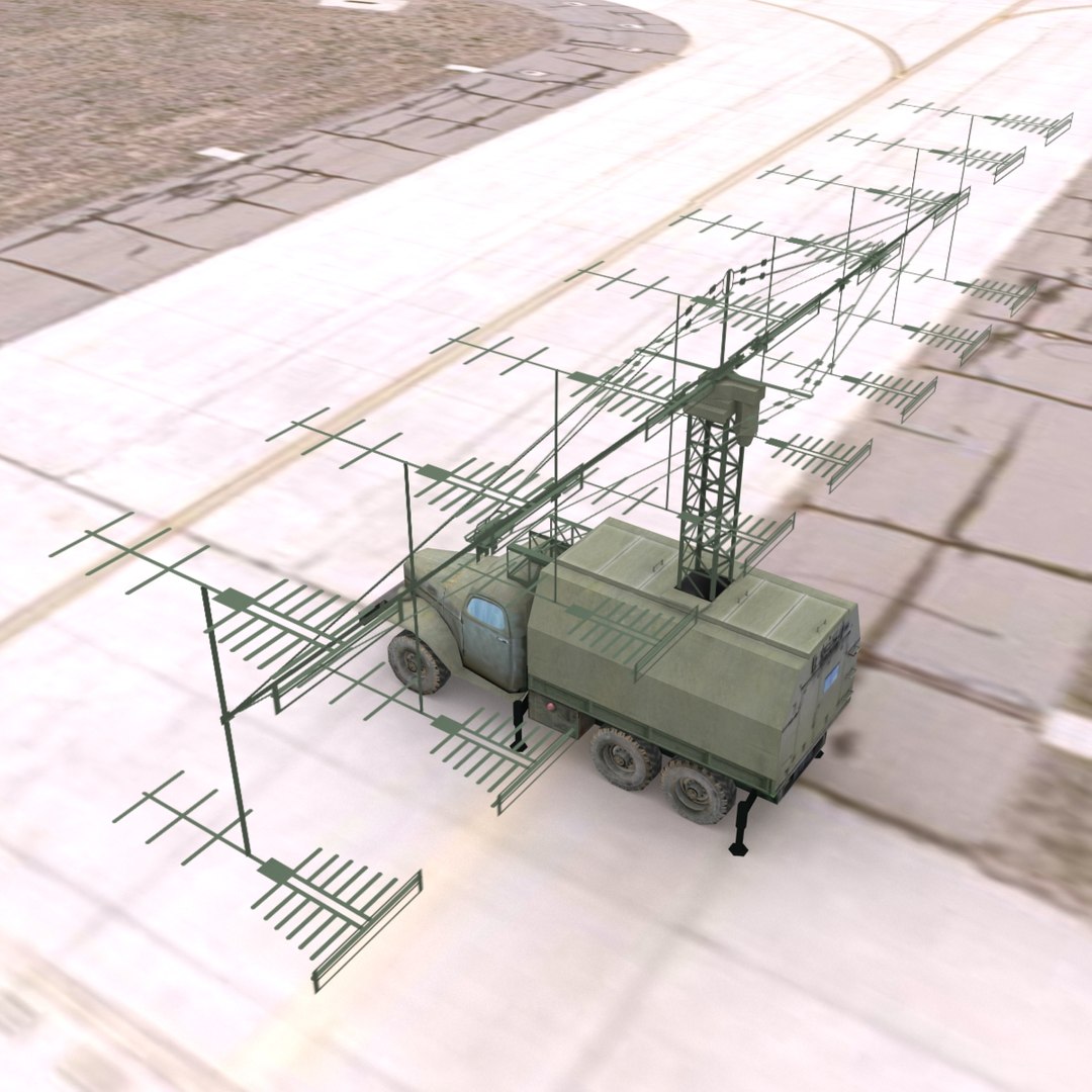 P-18 D Radar 3d Model