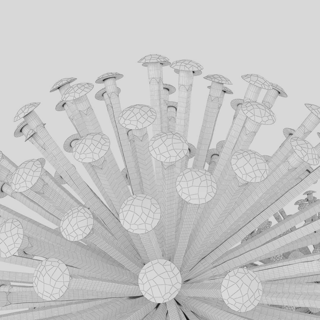 3d Model Iron Nail Sphere