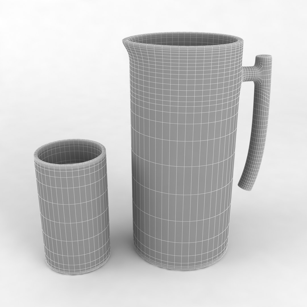Glass Juice Pitcher 3d Max