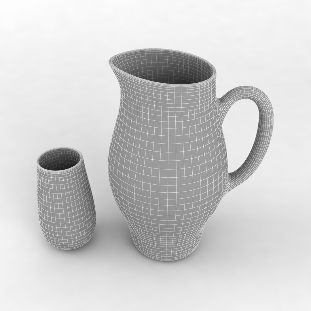 Glass Juice Pitcher 3d Max
