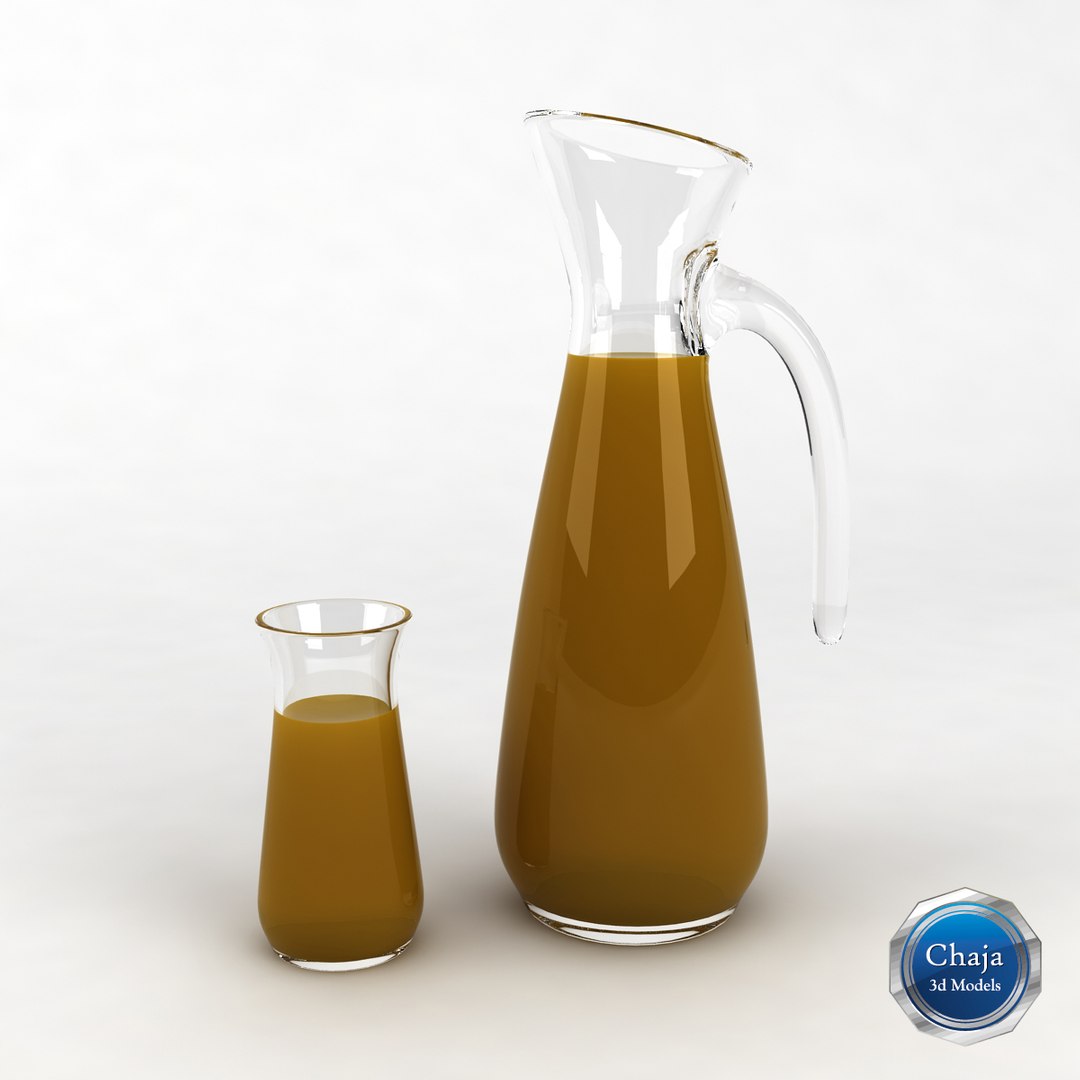 Glass Juice Pitcher 3d Max