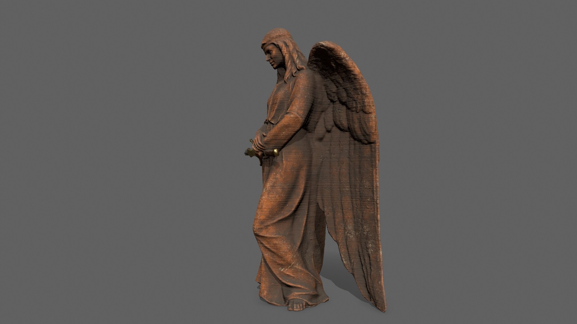 3D Angel Statue - TurboSquid 1992377