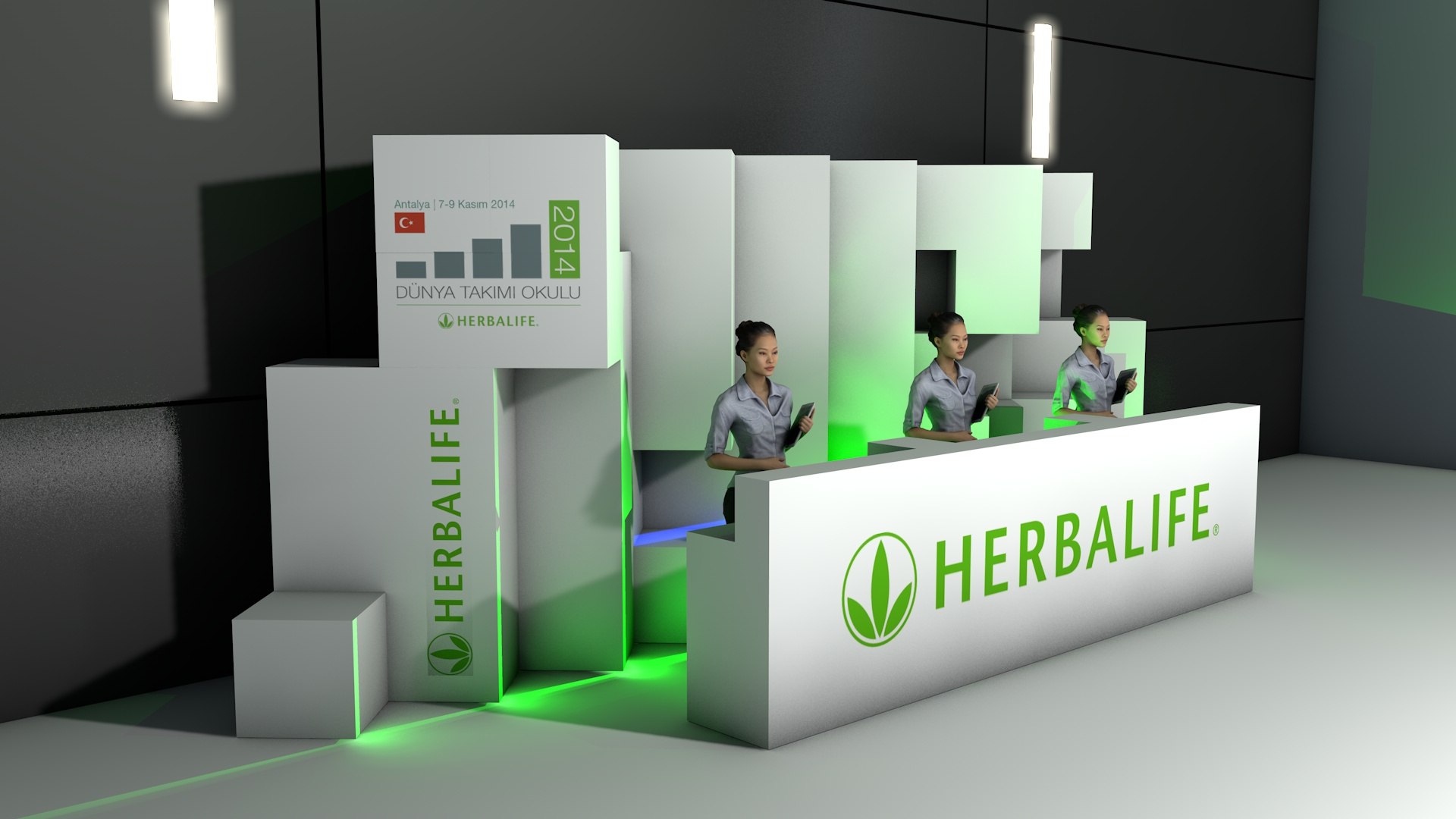 3D welcome desk - TurboSquid 1591134