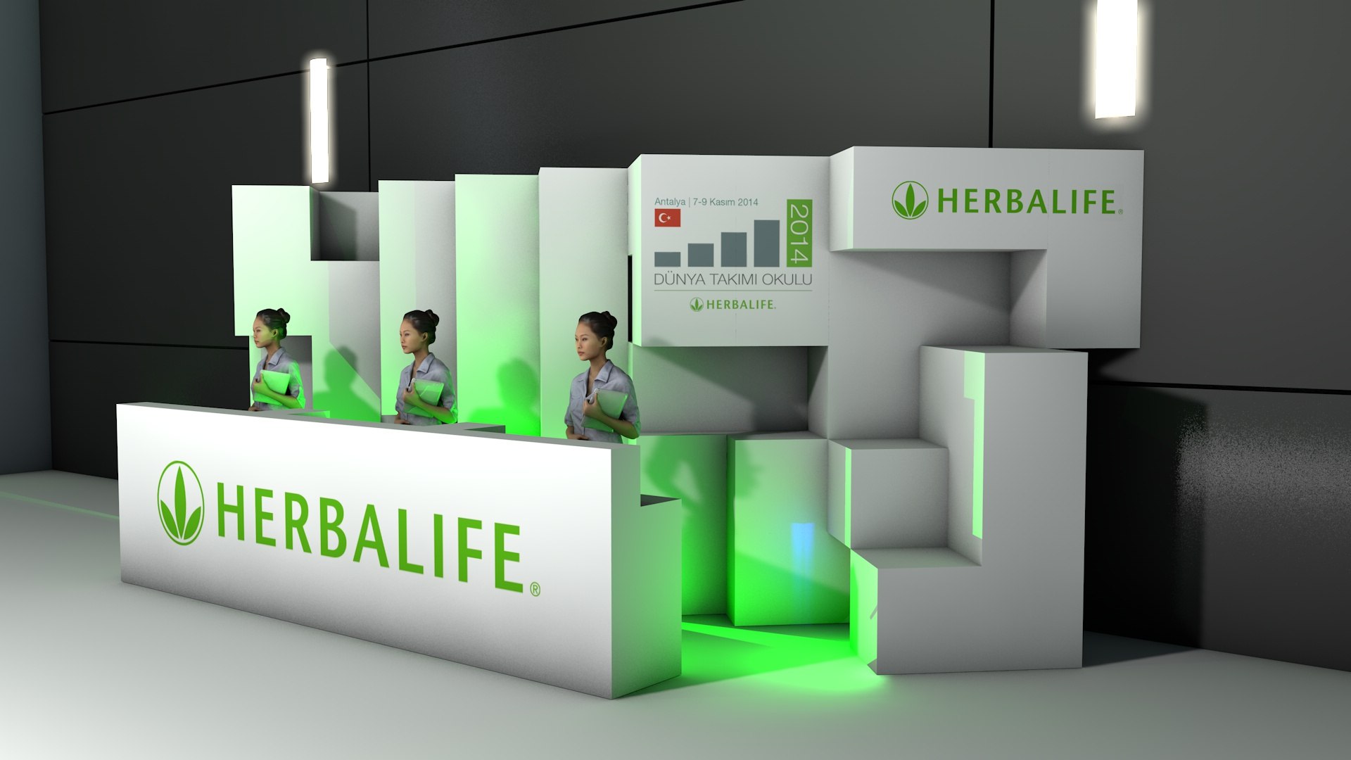 3D welcome desk - TurboSquid 1591134