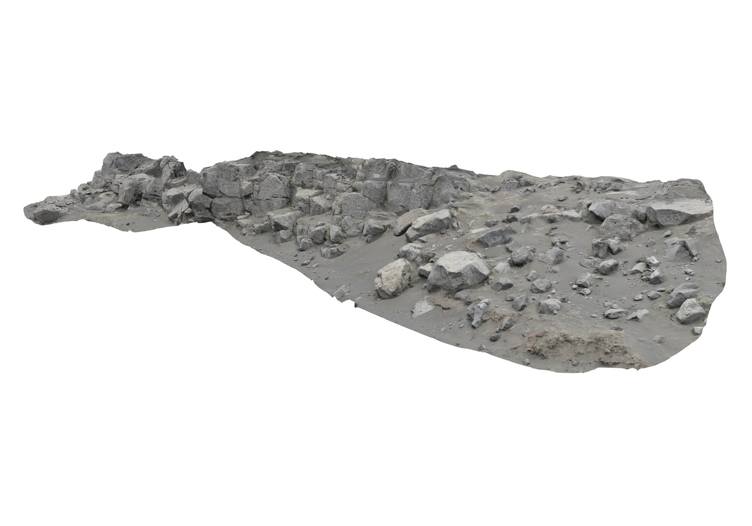 Iceland basalt cliff 3D - TurboSquid 1607593