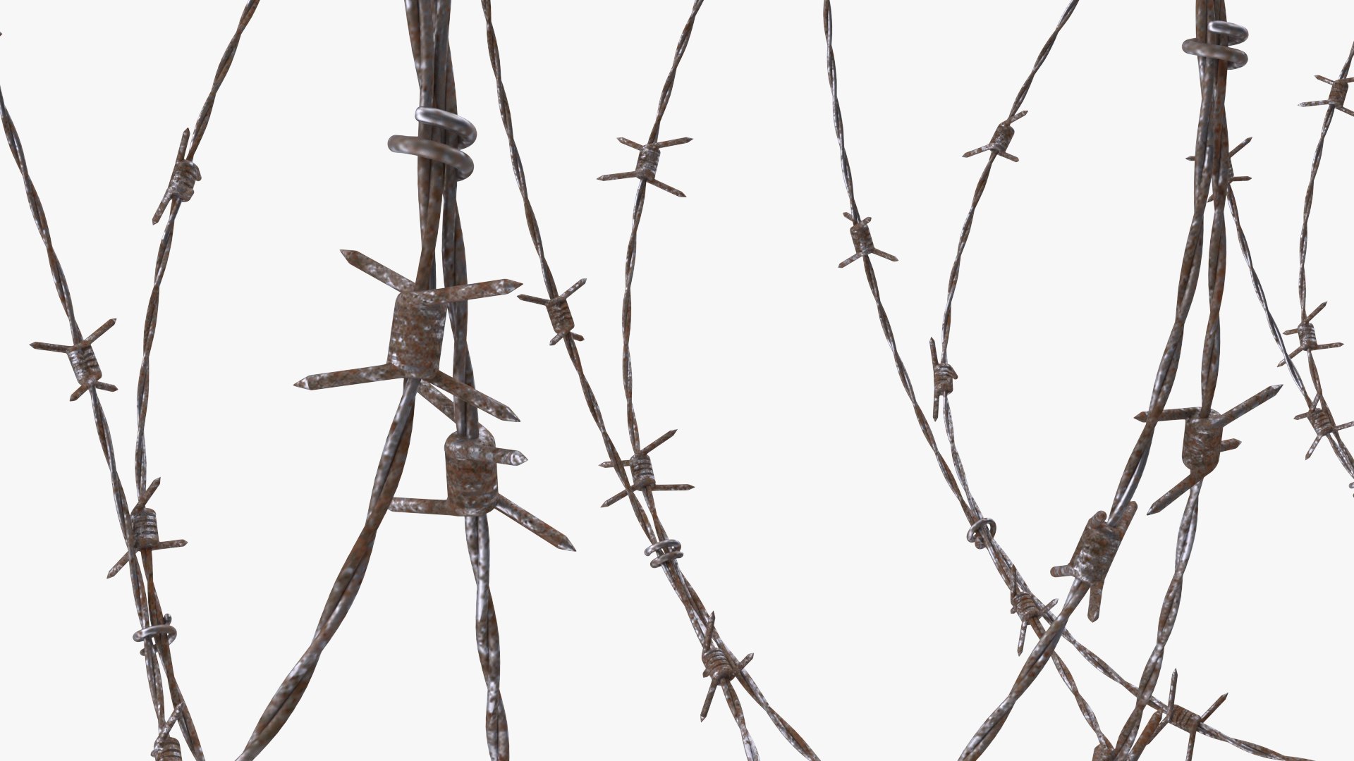 3D Spiral Razor Wire Obstacle - TurboSquid 1715661