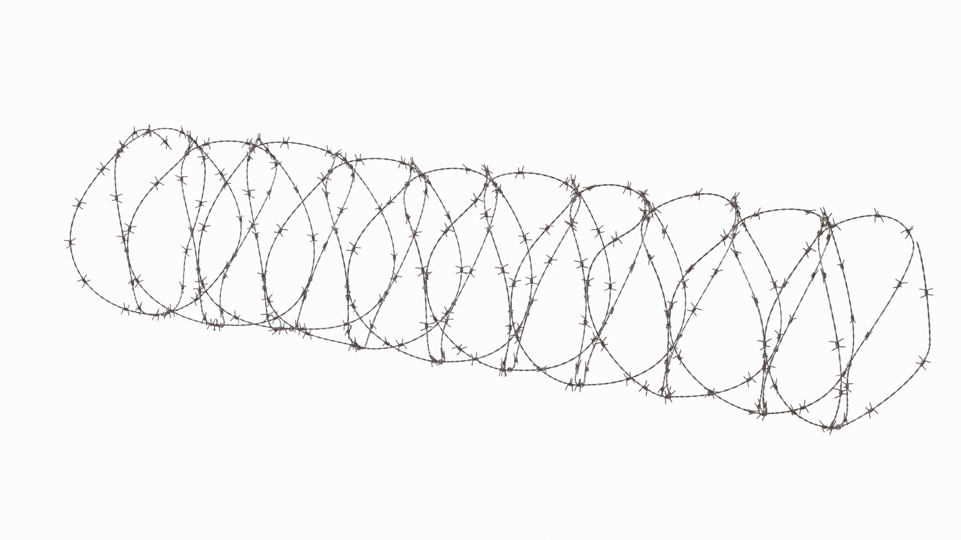 3D Spiral Razor Wire Obstacle - TurboSquid 1715661