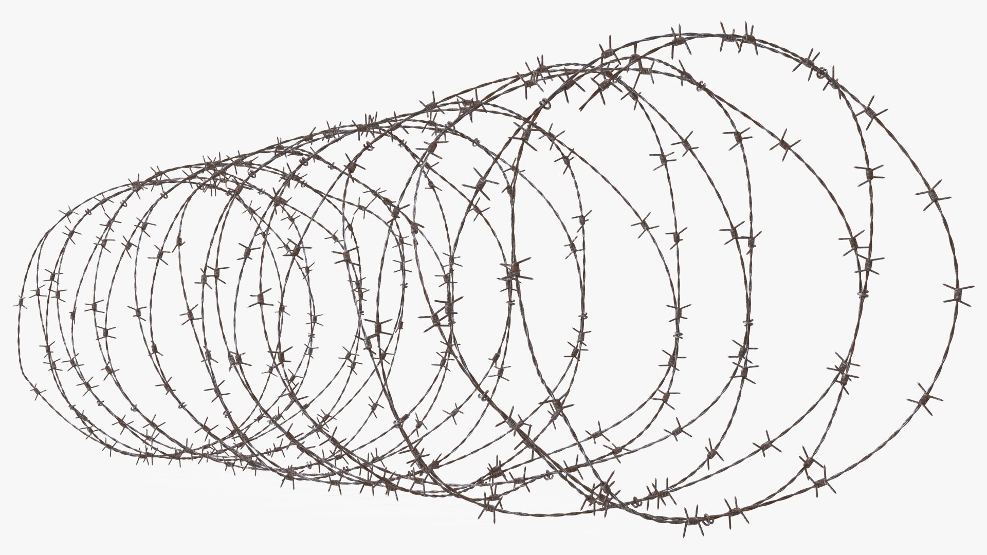 3D Spiral Razor Wire Obstacle - TurboSquid 1715661