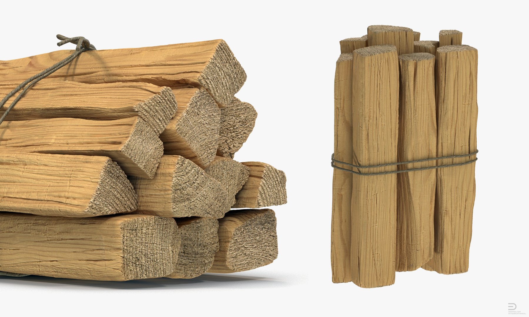 3d Model Kindling Wood