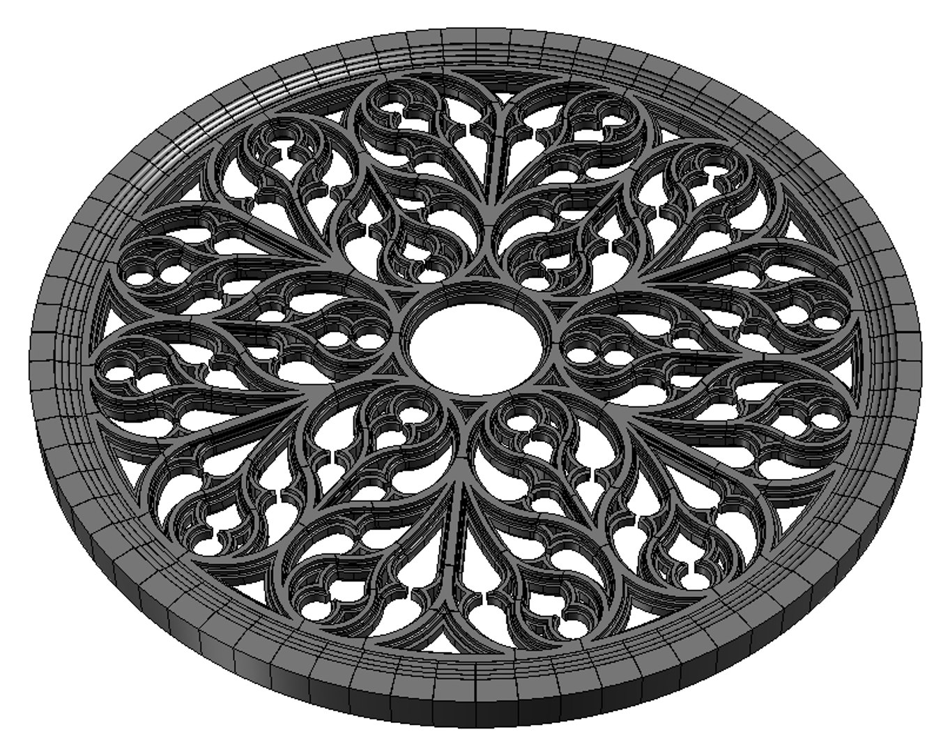 3ds Max Rose Window