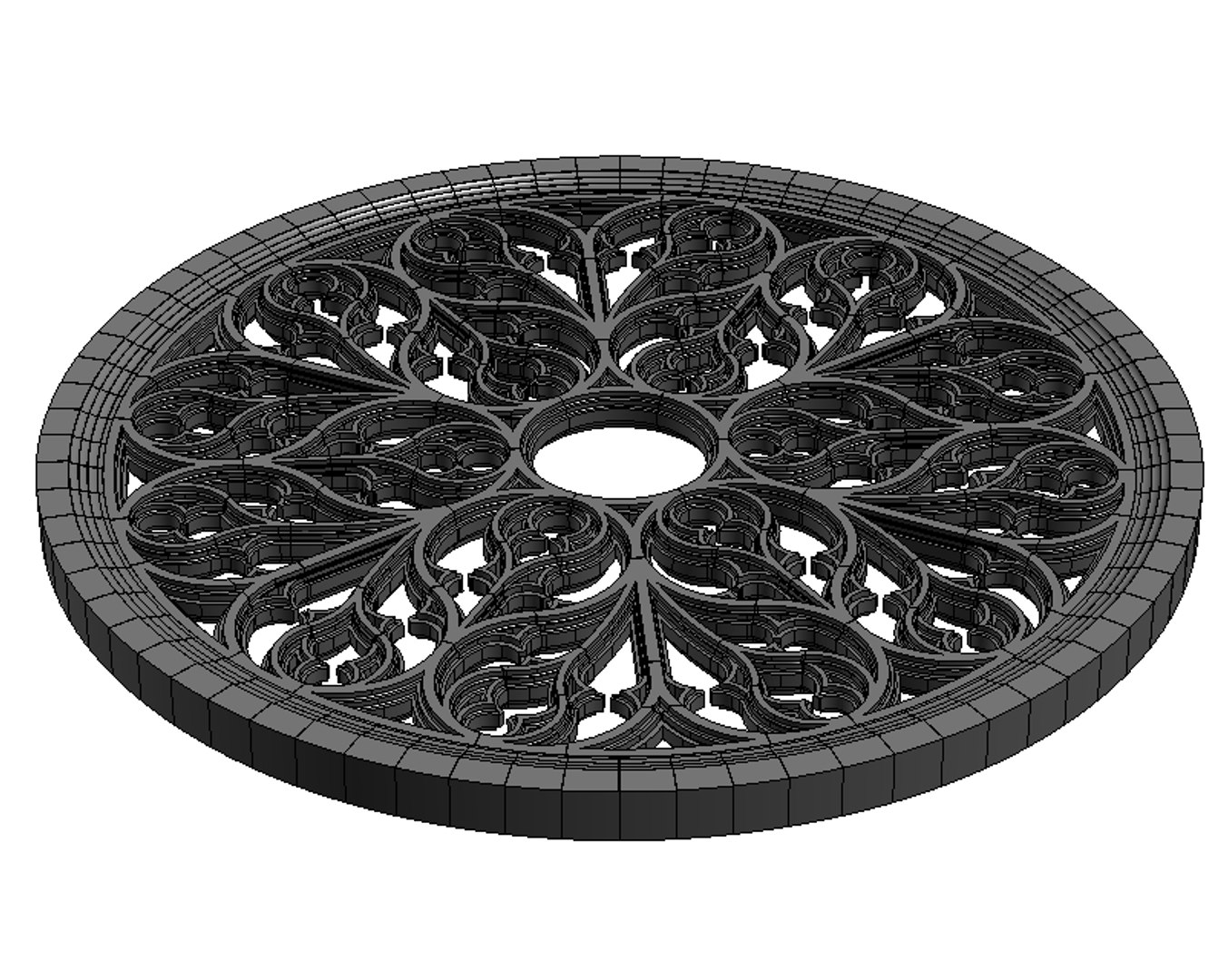 3ds Max Rose Window