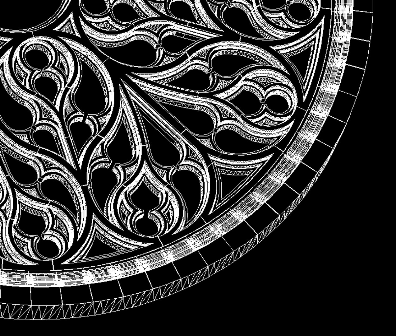 3ds Max Rose Window