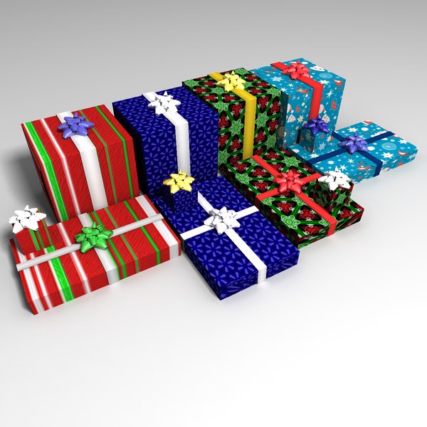 3d holiday gifts model