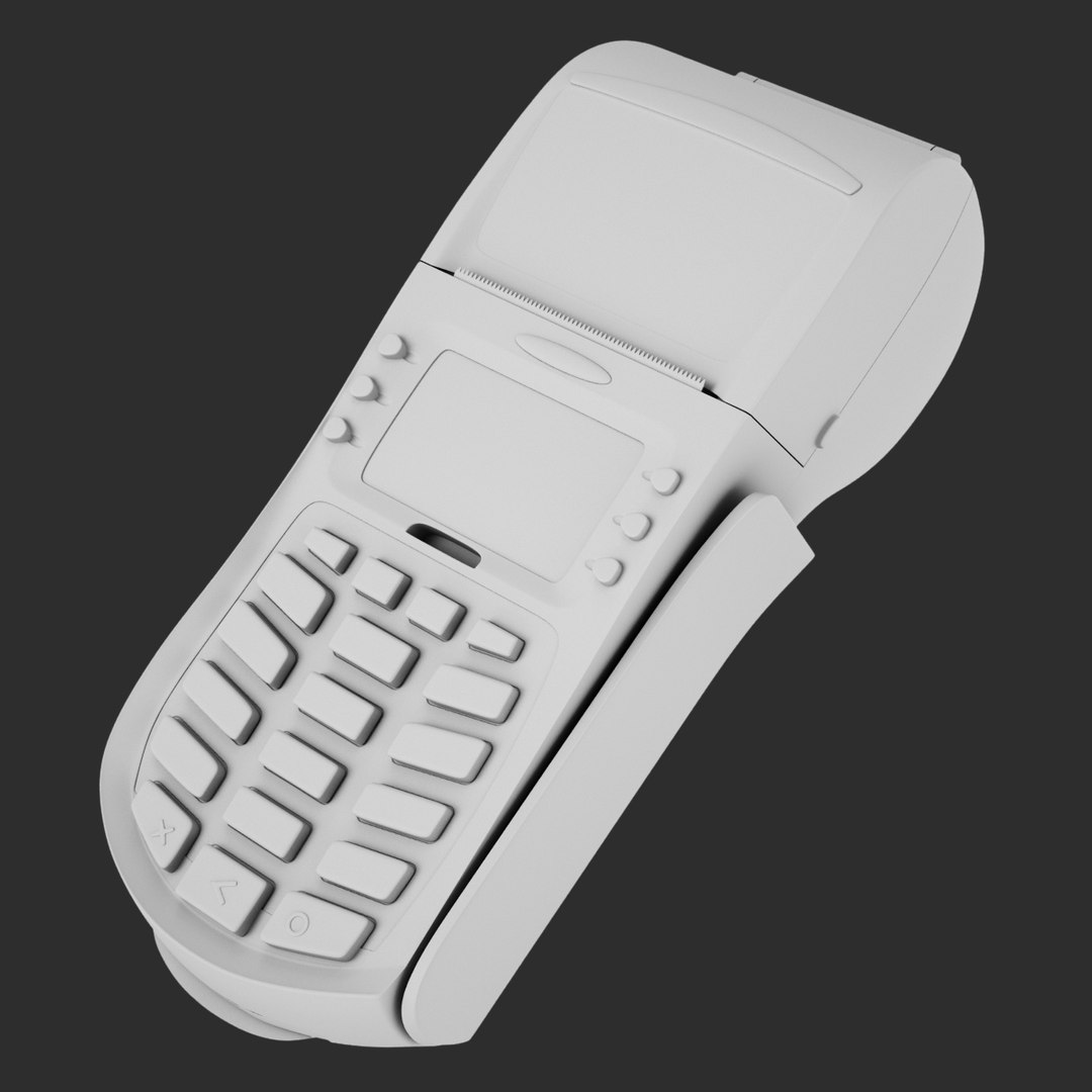 Pos Terminal Hypercom Optimum 3d Model