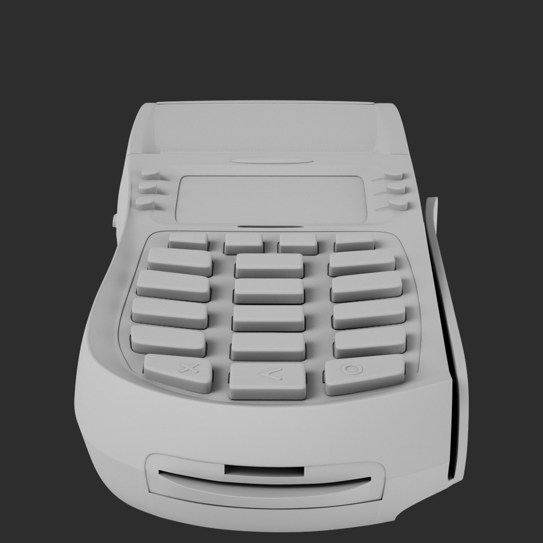 Pos Terminal Hypercom Optimum 3d Model