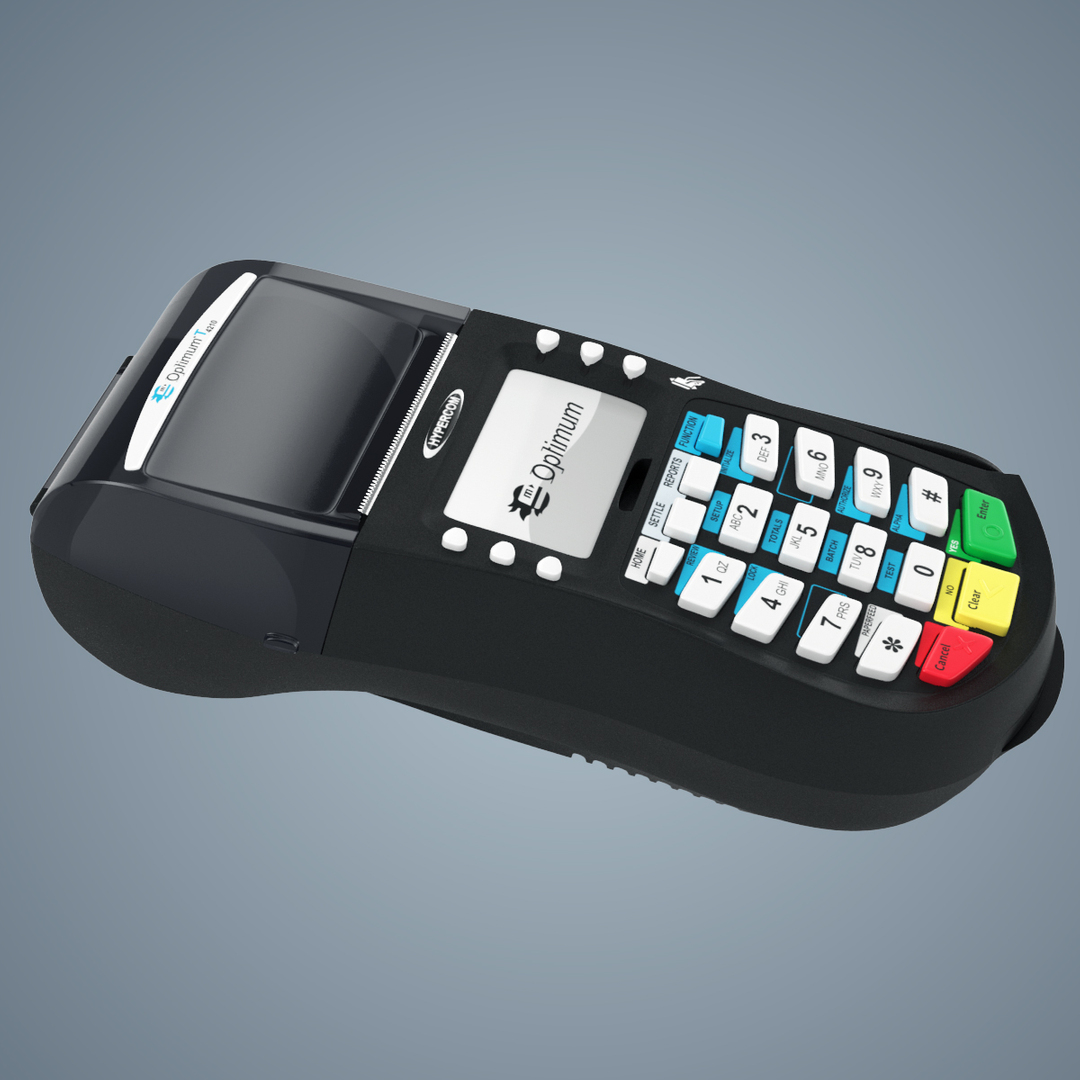 Pos Terminal Hypercom Optimum 3d Model