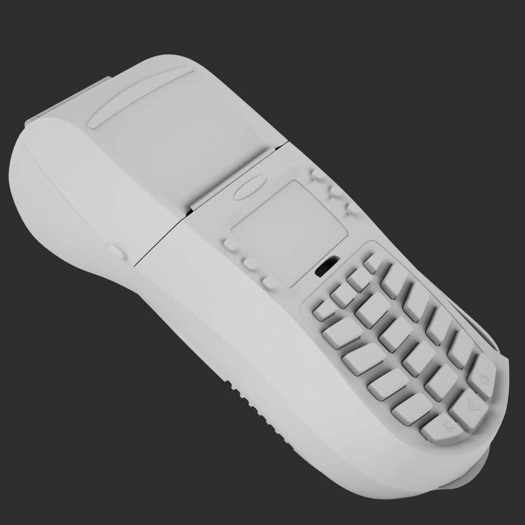 Pos Terminal Hypercom Optimum 3d Model