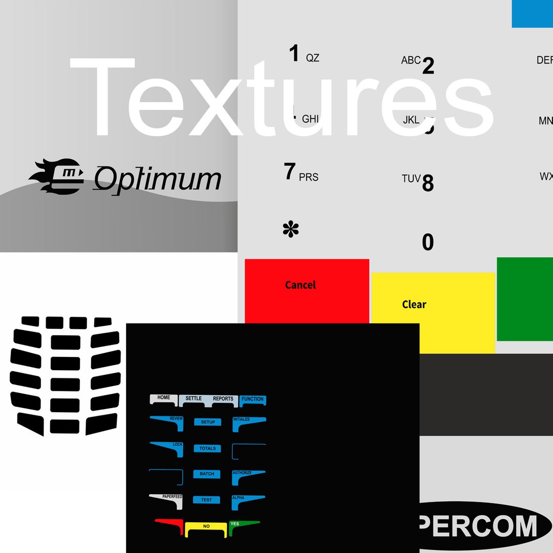 Pos Terminal Hypercom Optimum 3d Model