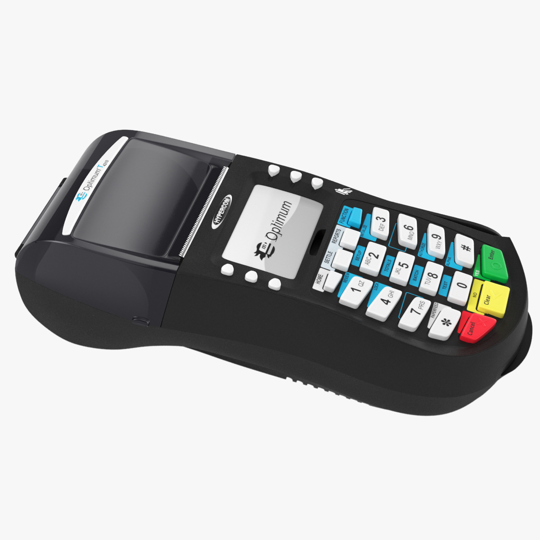 Pos Terminal Hypercom Optimum 3d Model