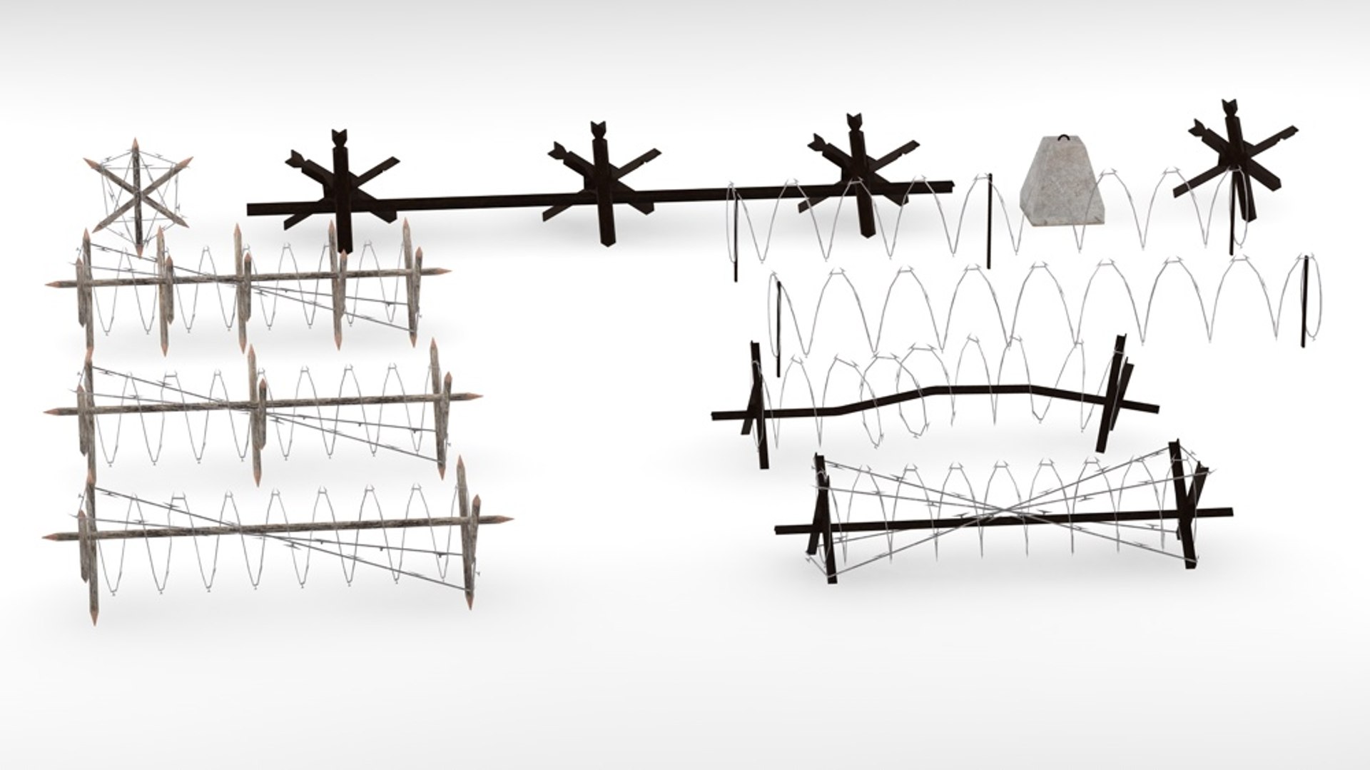 3d Model Blockade Barrier