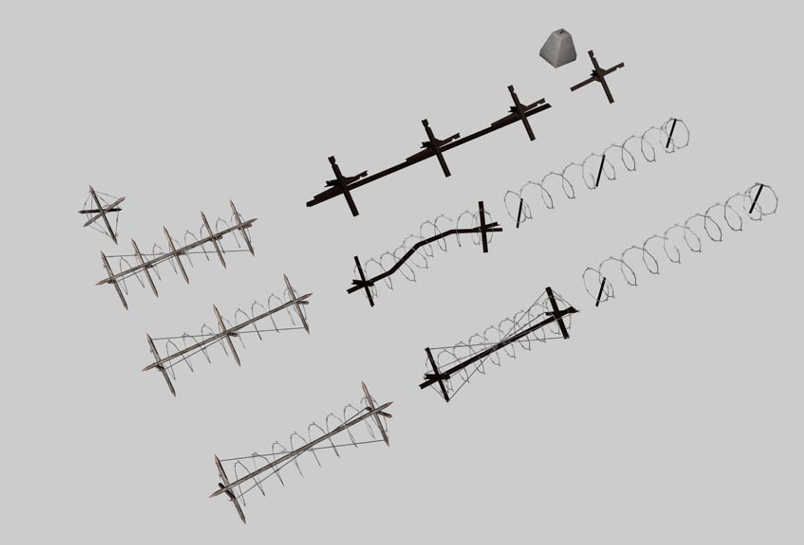 3d Model Blockade Barrier