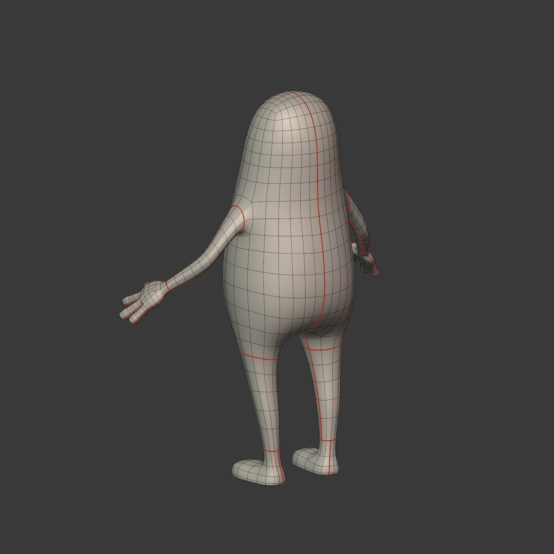 3D Cartoon Stickman - TurboSquid 1413893