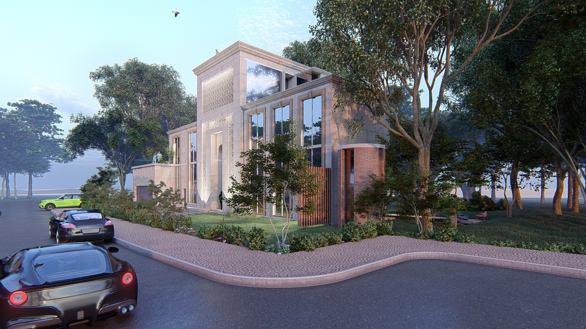 3D Classic Villa Revit And Lumion - TurboSquid 1817757