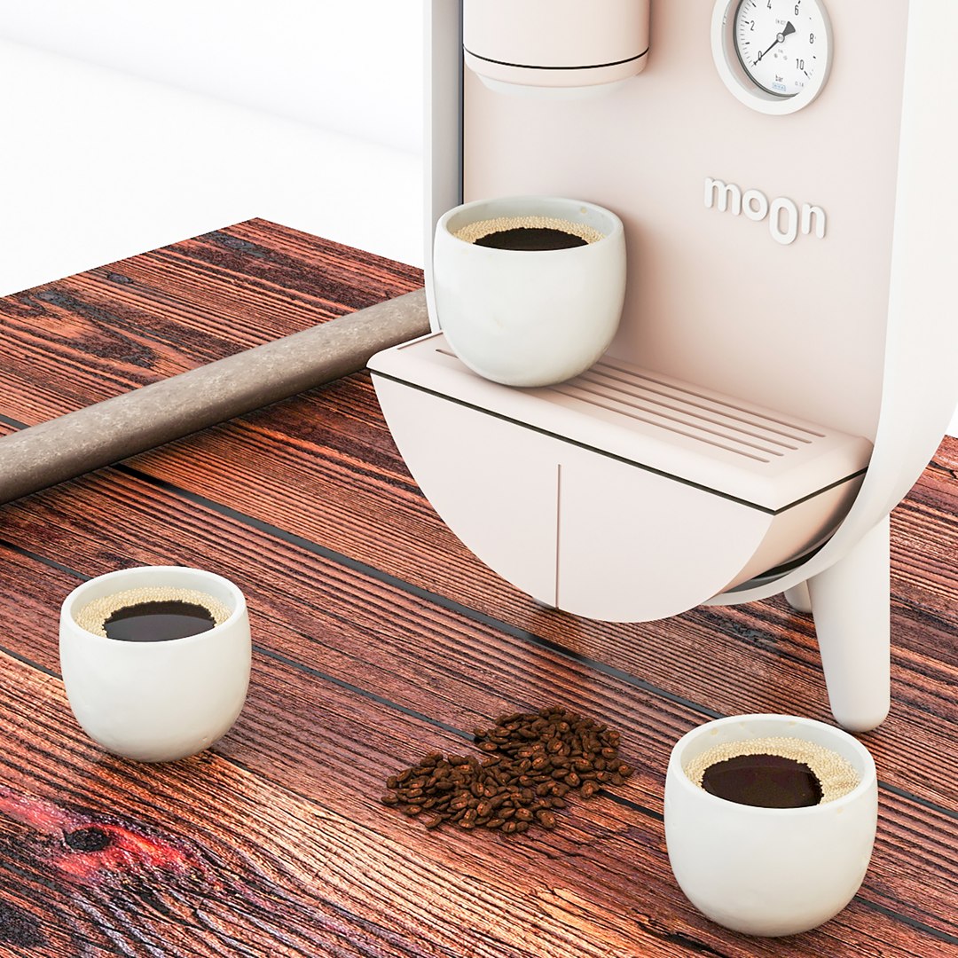 3D Moon Coffee Maker Cm - TurboSquid 1652599