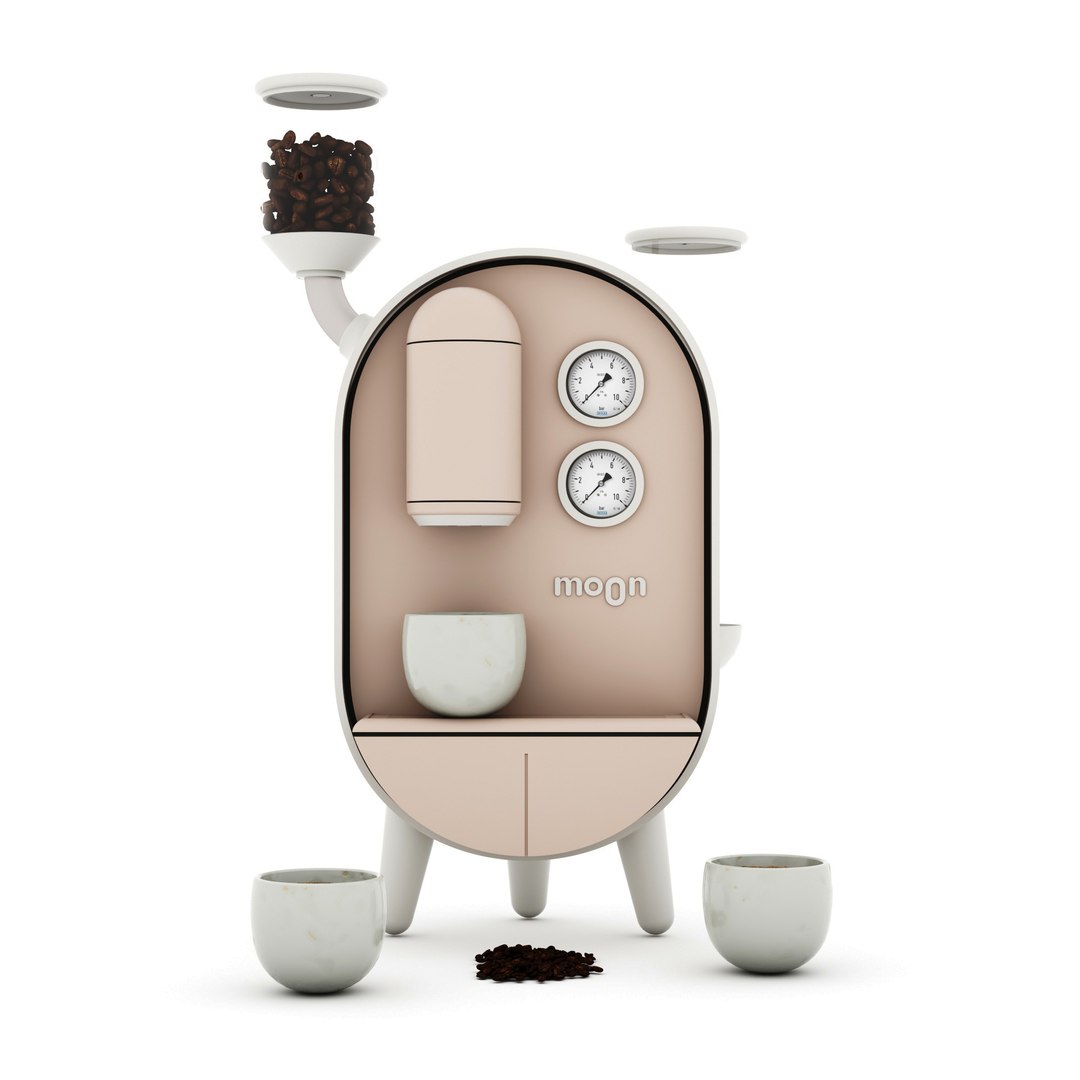 3D Moon Coffee Maker Cm - TurboSquid 1652599