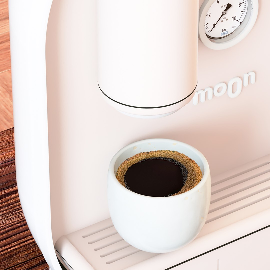 3D Moon Coffee Maker Cm - TurboSquid 1652599