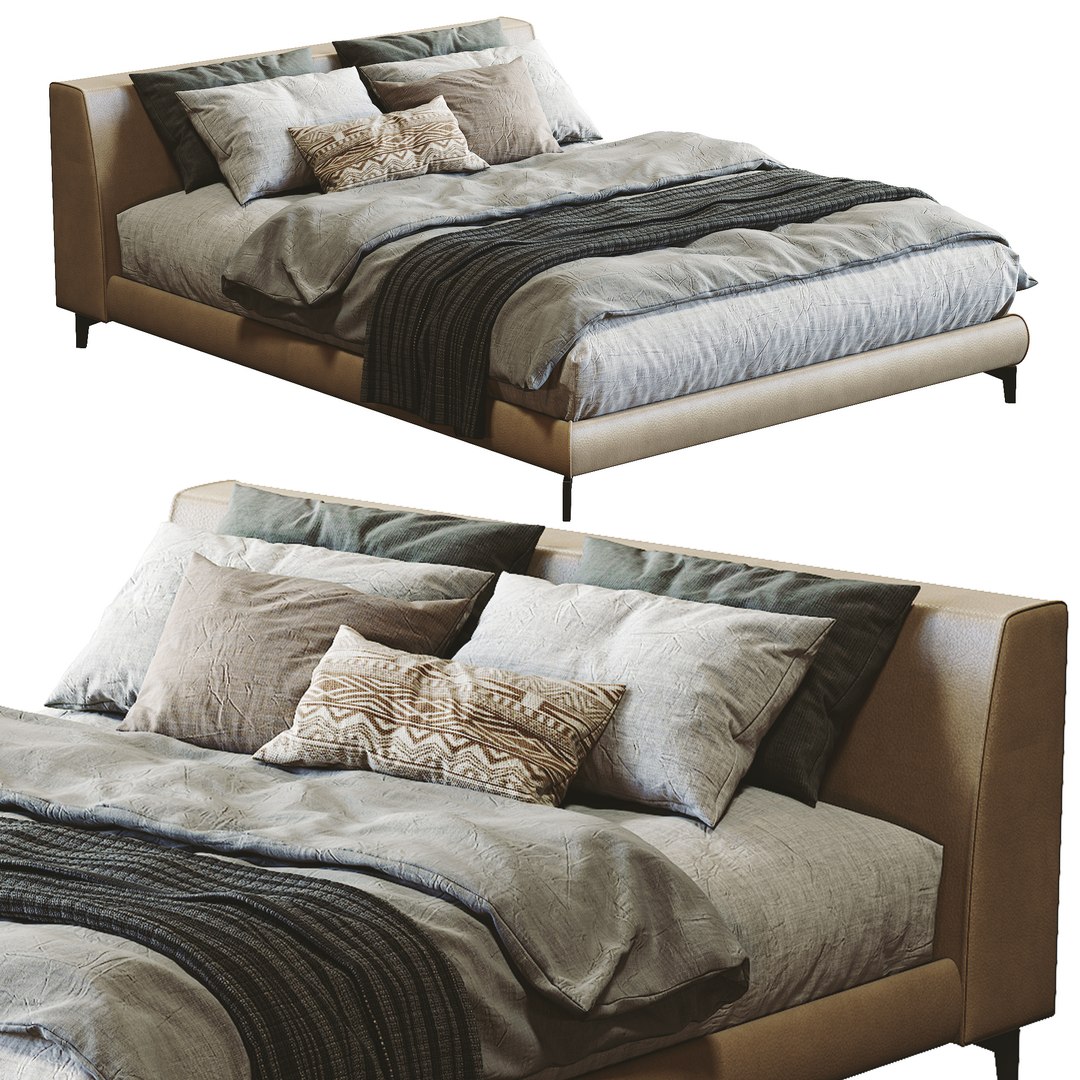 Meridiani Louis Bed 3D - TurboSquid 1638016