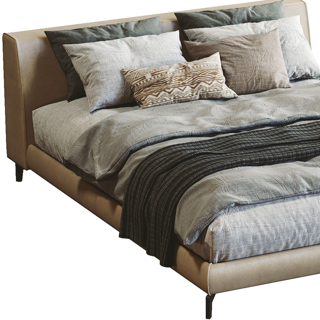 Meridiani Louis Bed 3D - TurboSquid 1638016