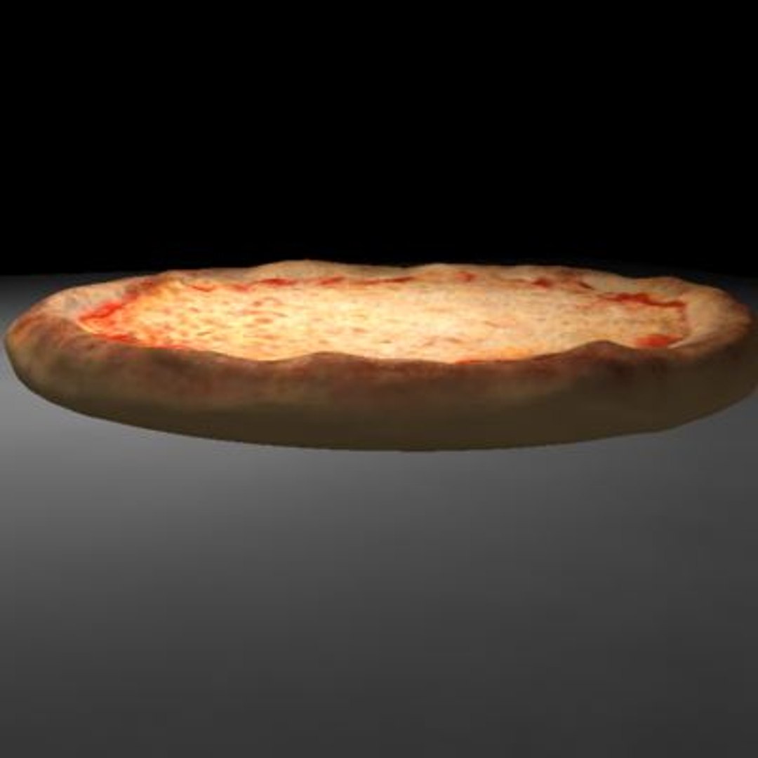3d Brooklyn Style Cheese Pizza Model
