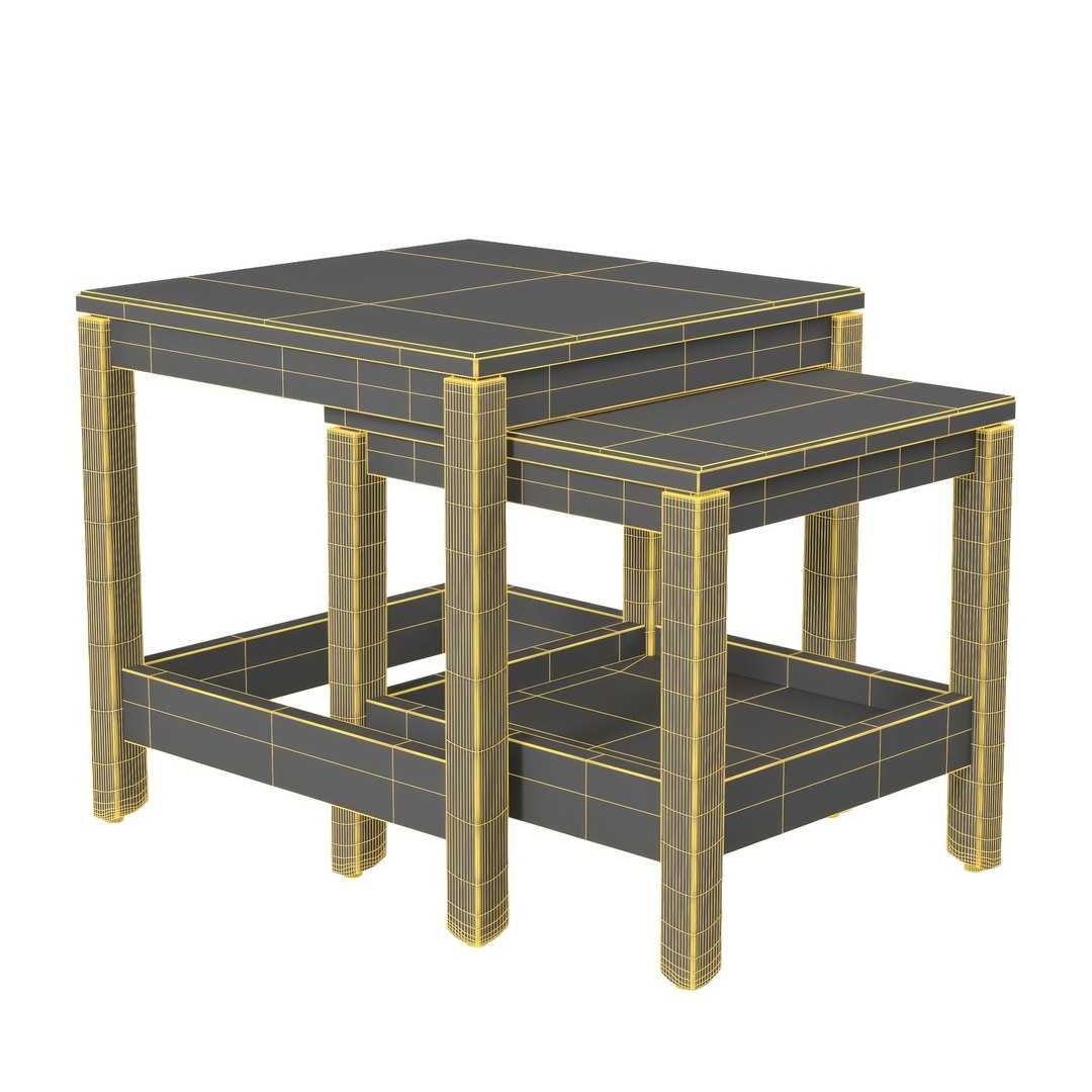 Havsta Nesting Tables PBR 3D Model - TurboSquid 2142926