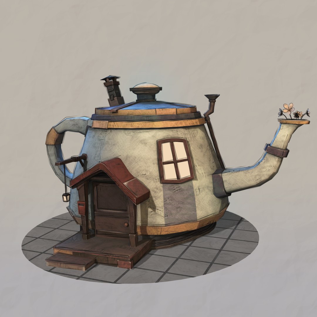 3D Fantasy Teapot House - TurboSquid 1197804