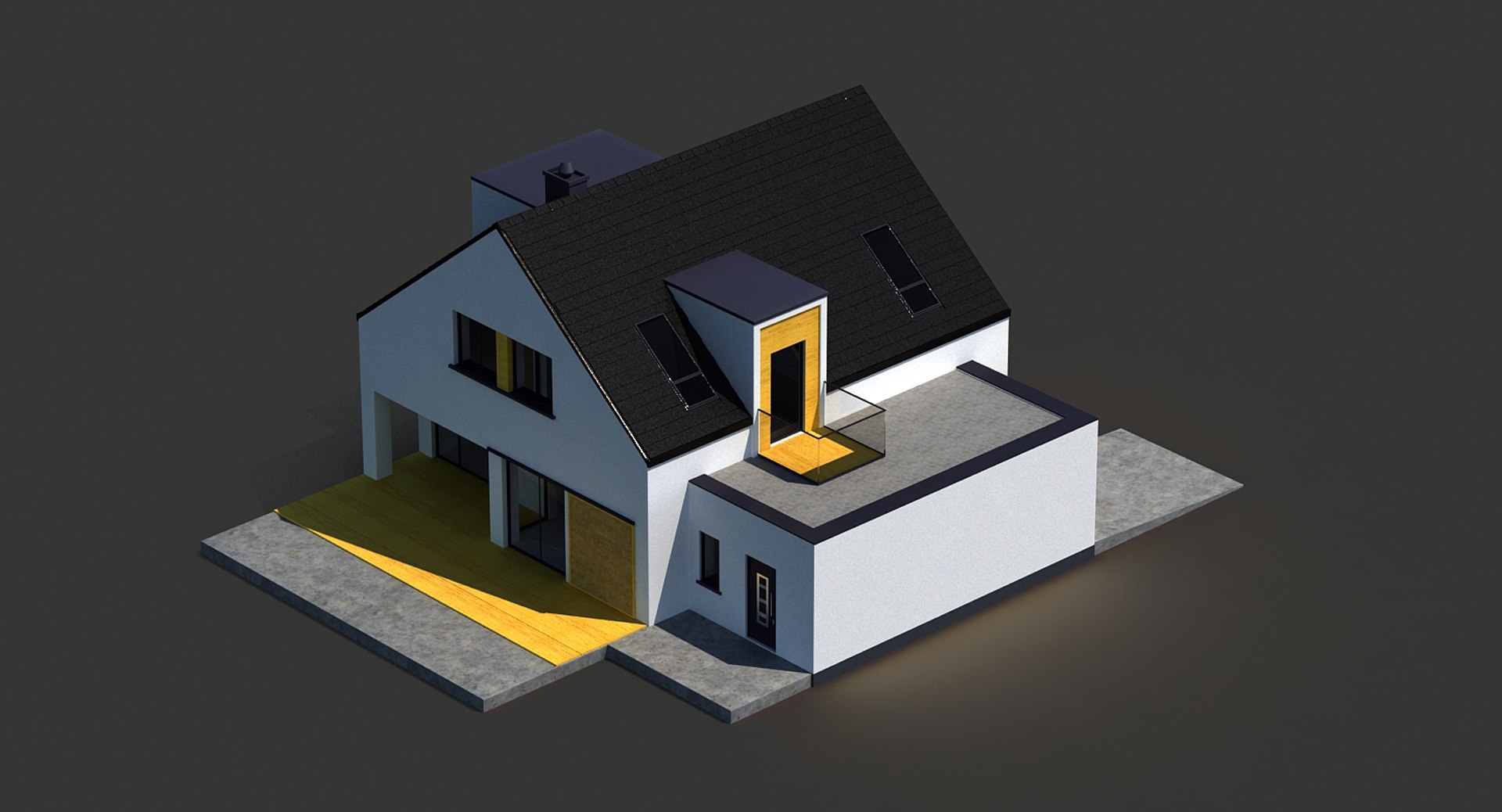 House Modern 3d Max