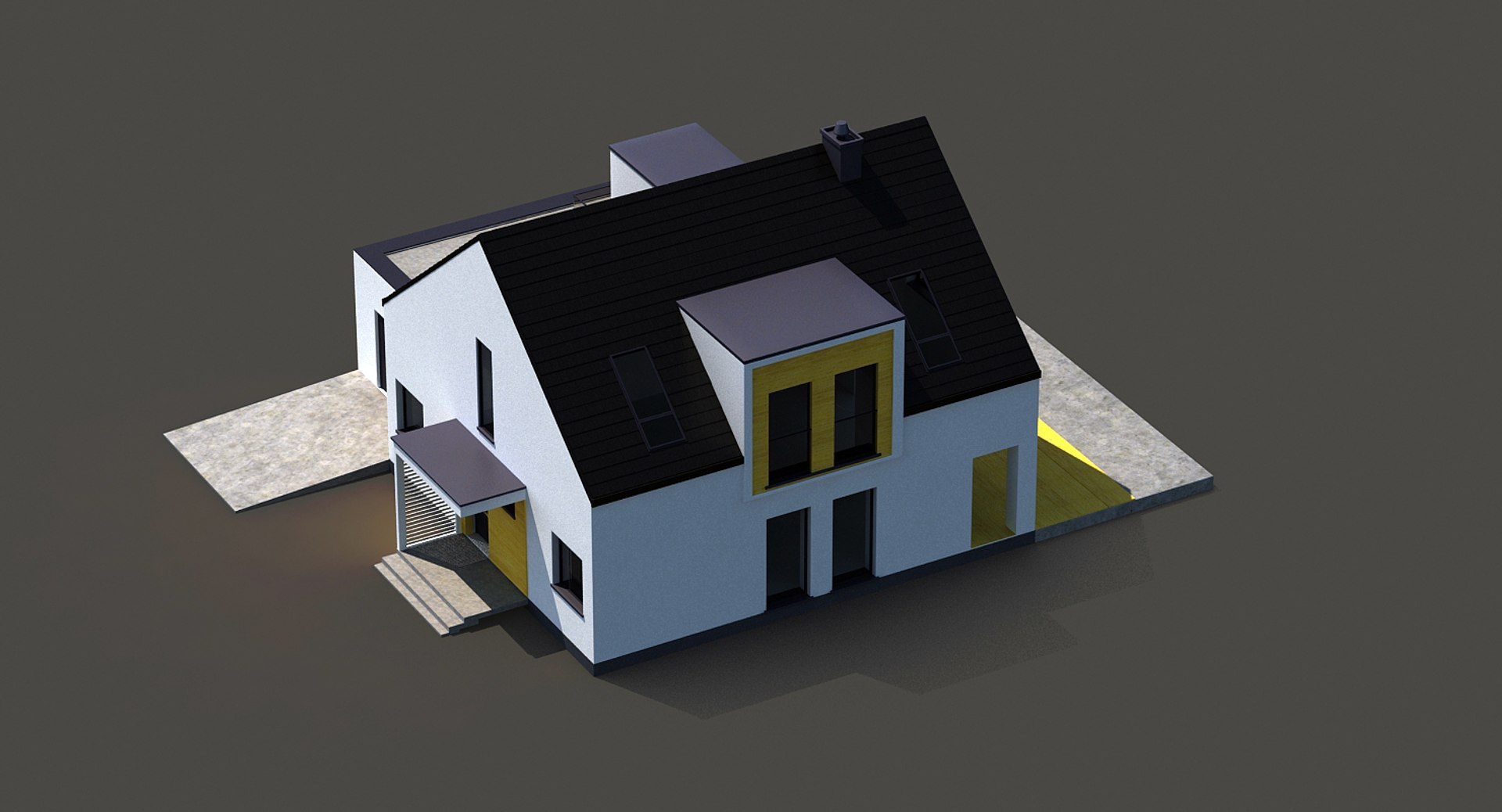 House Modern 3d Max