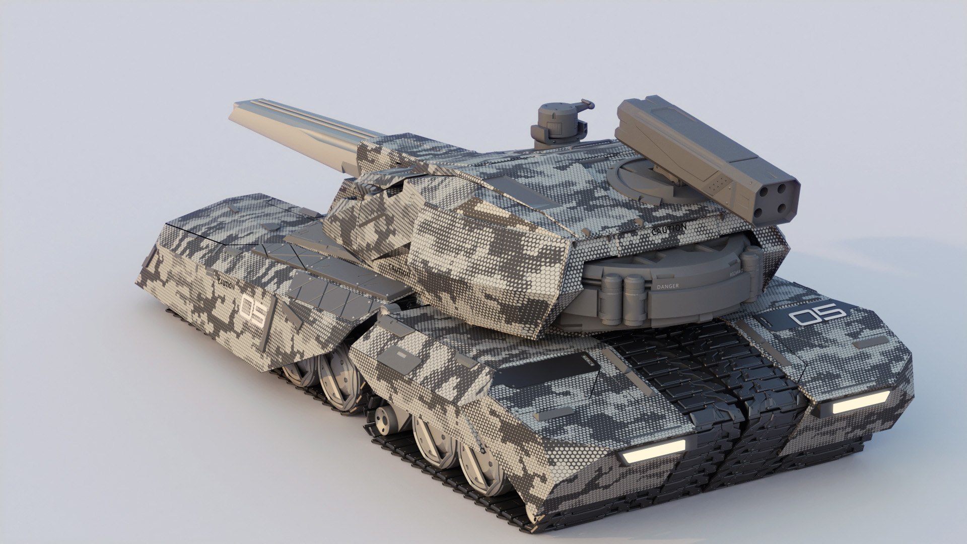 Sci-fi Tank Model - TurboSquid 2078777