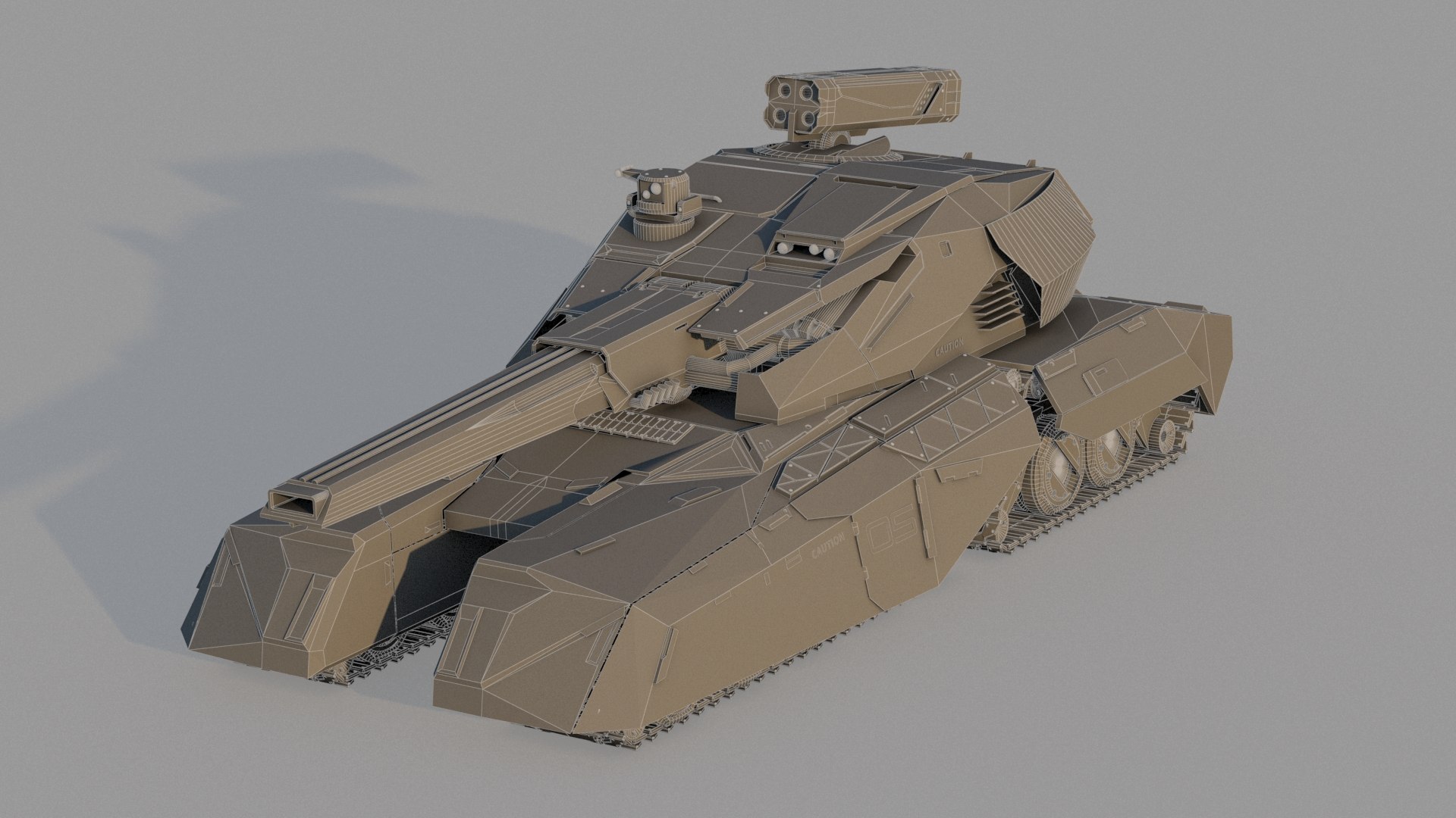 Sci-fi Tank Model - TurboSquid 2078777