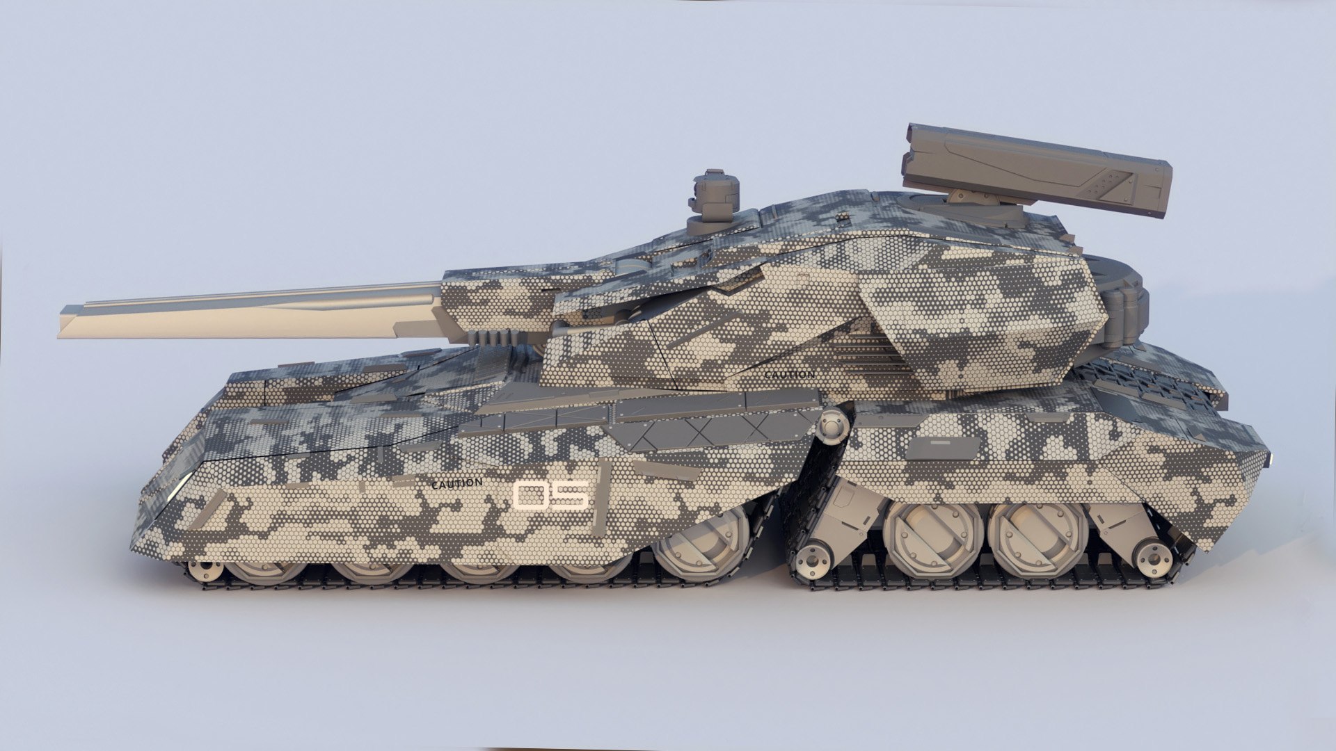 Sci-fi Tank Model - TurboSquid 2078777