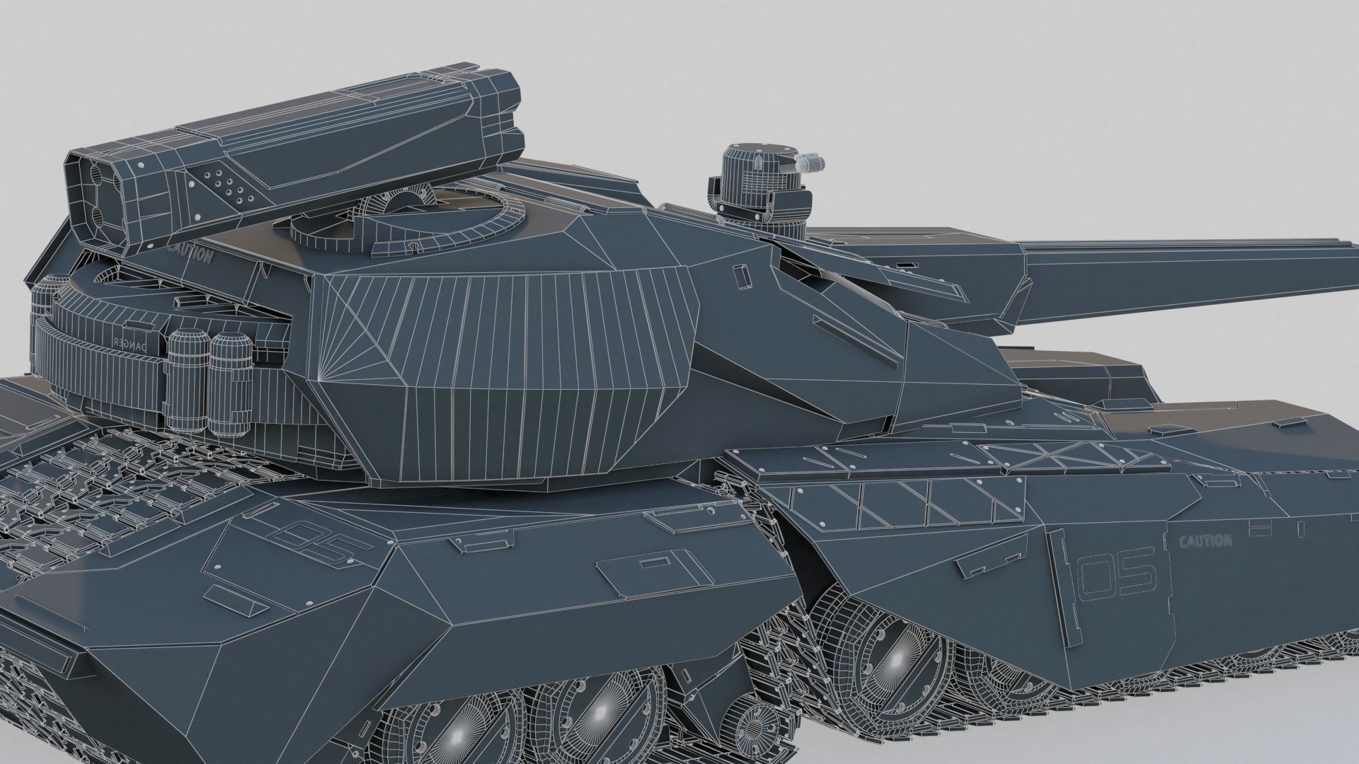 Sci-fi Tank Model - TurboSquid 2078777